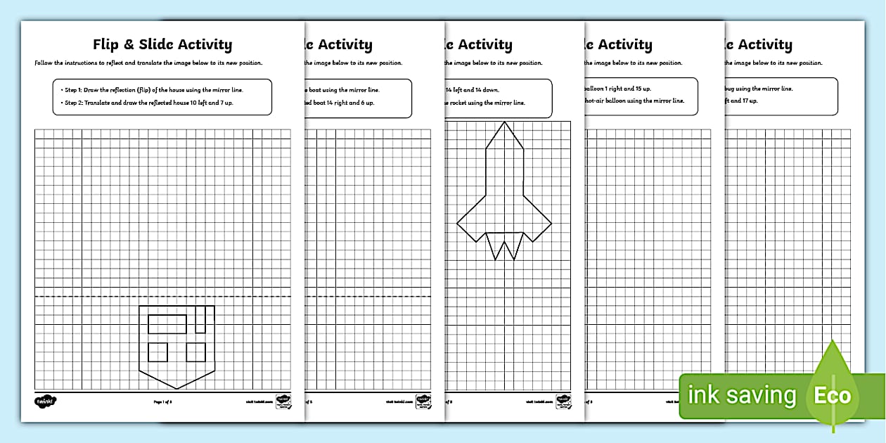 👉 KS2 Maths Flip and Slide Activity Sheets - Twinkl