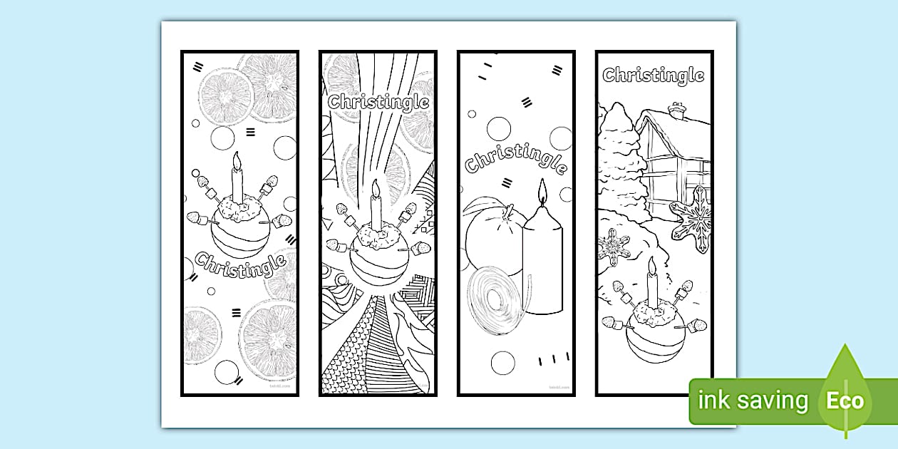 Christingle Colouring Bookmarks - KS2 (teacher made)
