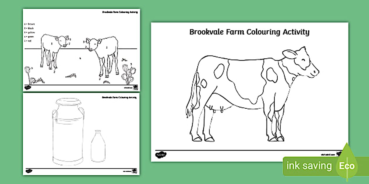 Brookvale Farm Colouring Activity - Primary Resources