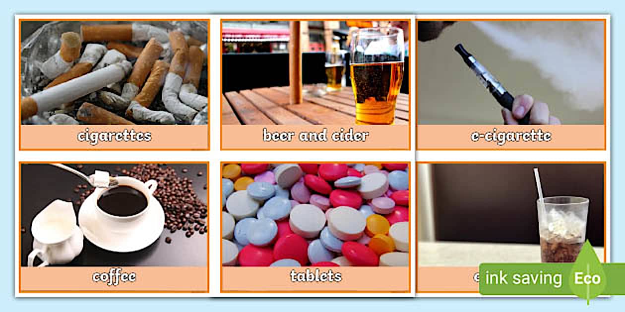 Alcohol, Drugs and Harmful Substances Photo Pack