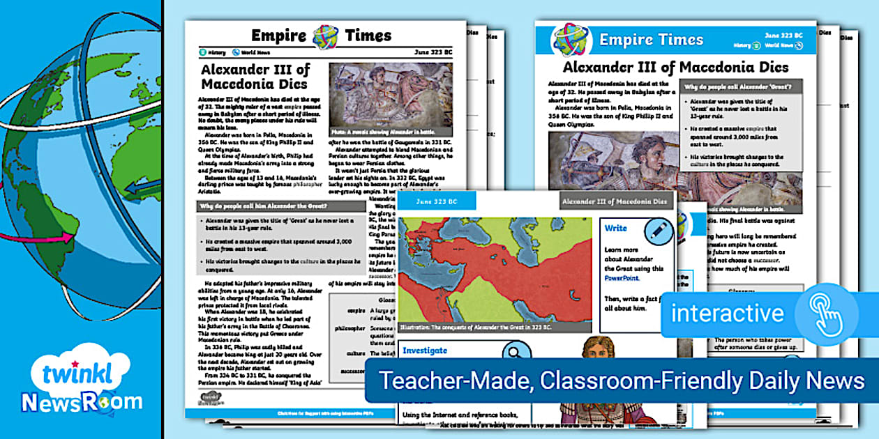 Ancient Greece News For Children | Twinkl Resources