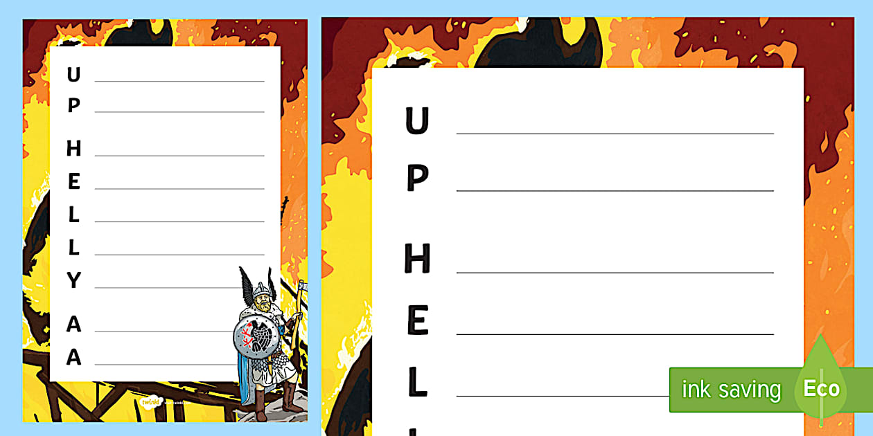Up Helly Aa Acrostic Poem-Scottish (teacher made) - Twinkl