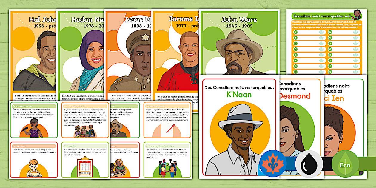 Black History Month in Canada Primary Activity Pack French
