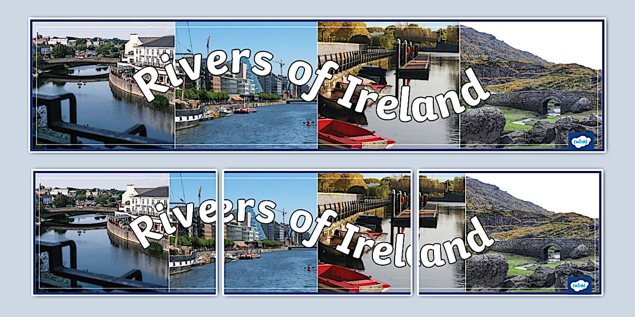 Rivers of Ireland Photo Display Banner (teacher made)