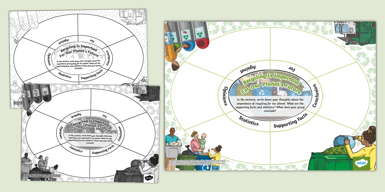 Around the Table Importance of Recycling Debate - Twinkl