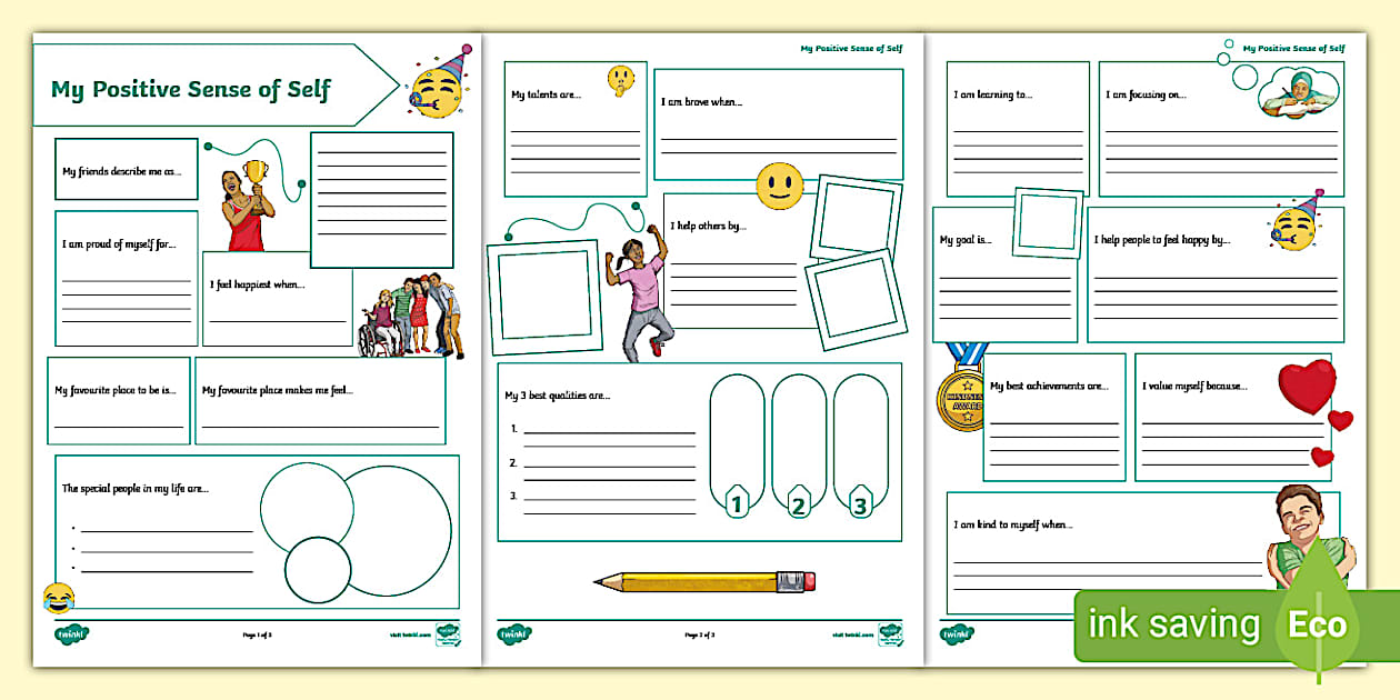 Positive Sense of Self | Positive Thinking Activities KS2