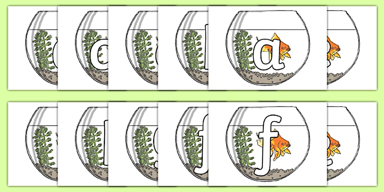 Phoneme Set on Fish Bowls (teacher made) - Twinkl