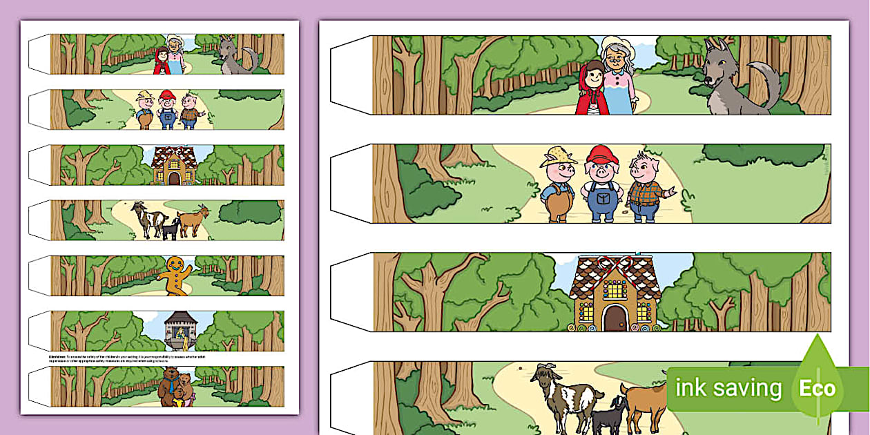 Traditional Tale Paper Chains (teacher made) - Twinkl