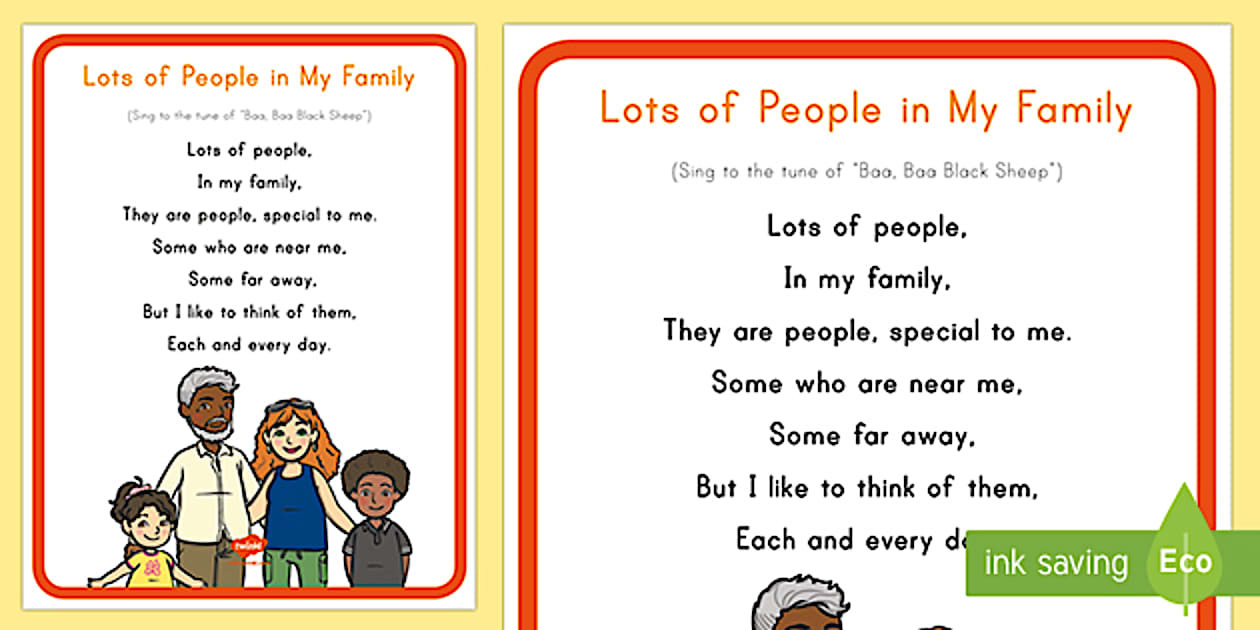 Family Song丨The World Play丨My Family丨EYLF. - Twinkl