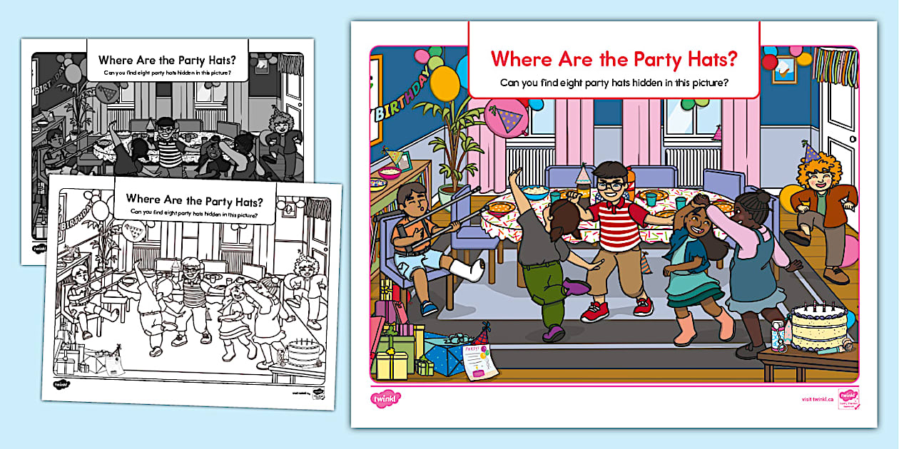 Where Are the Party Hats? I Spy Activity