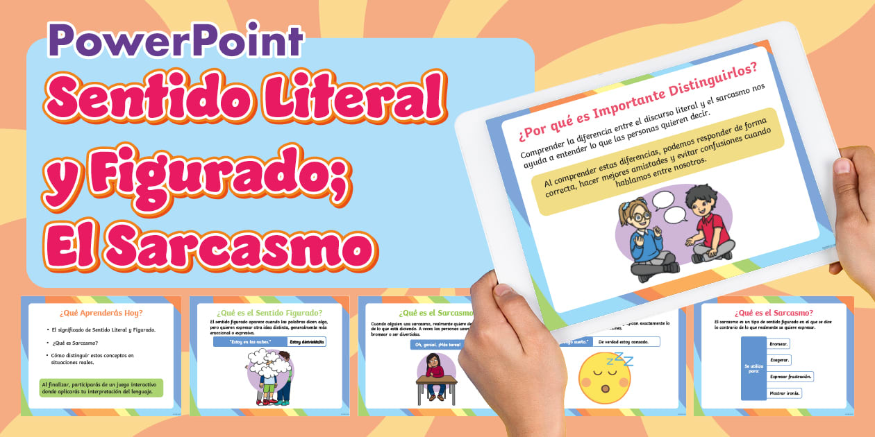PowerPoint | Literal | Figurado | Sarcasmo | 3º | 4°