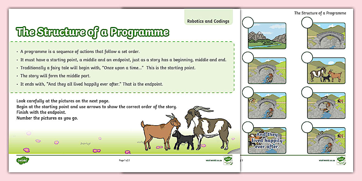 Grade 2 Robotics and Coding - The Structure of a Programme