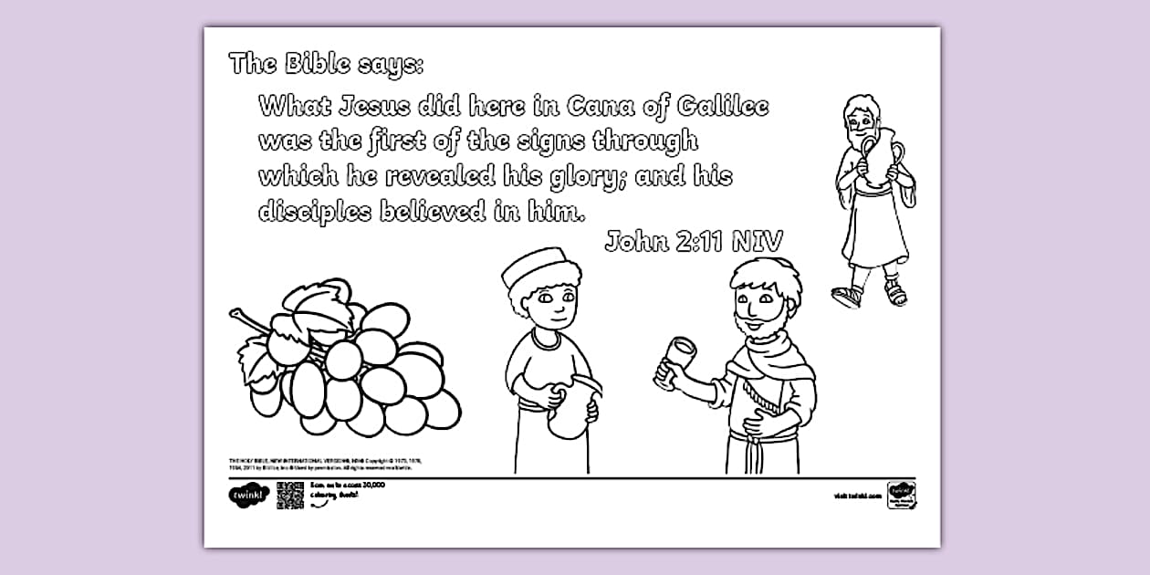 Bible Colouring Page - Twinkl