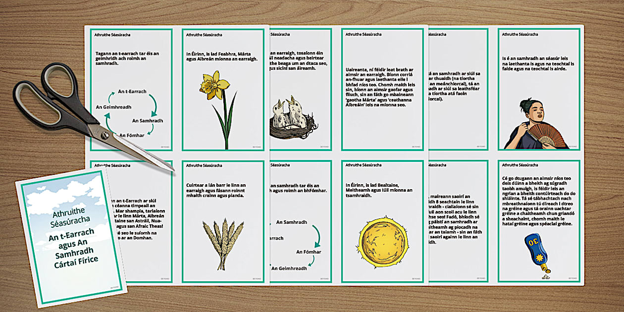 Athruithe Séasúracha - an t-Earrach agus an Samhradh