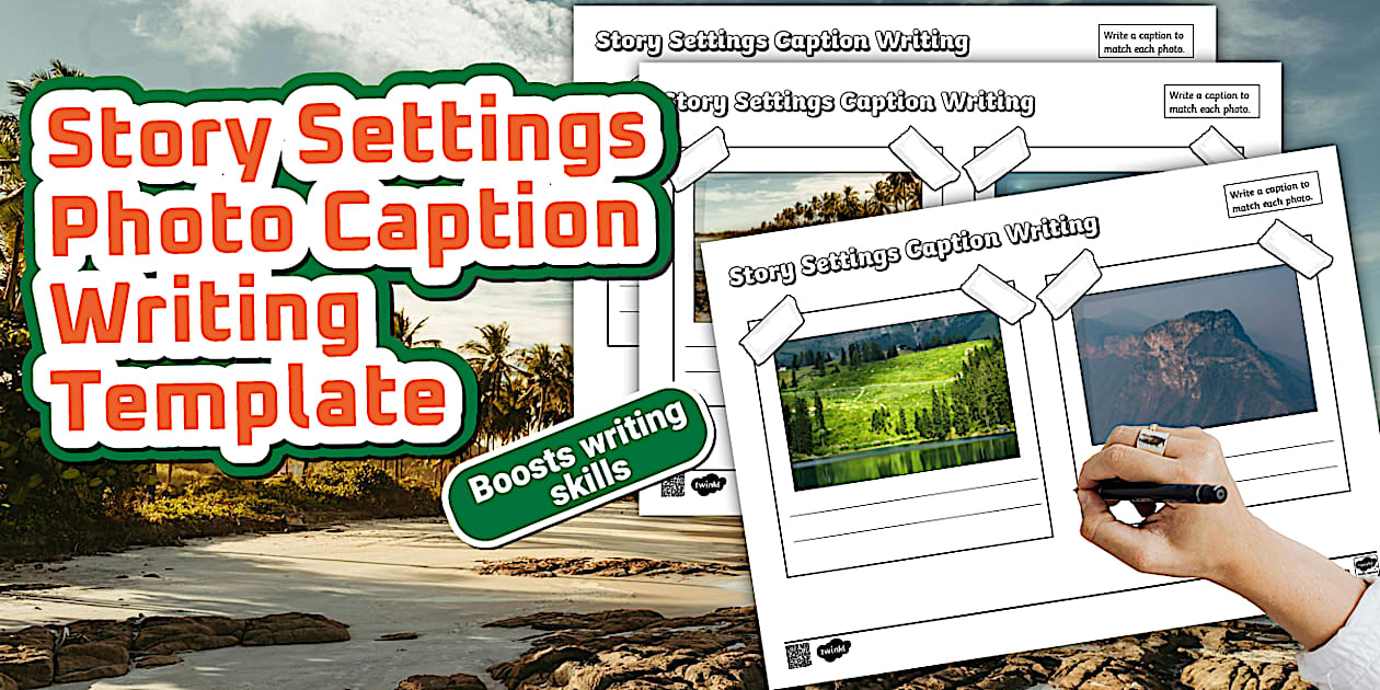 Story Settings Photo Caption Writing Template
