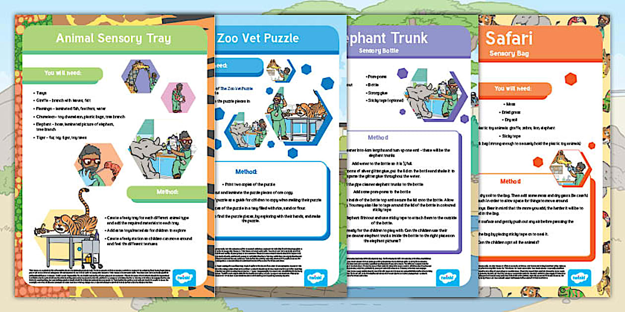 The Zoo Vet: Sensory Pack (teacher made) - Twinkl