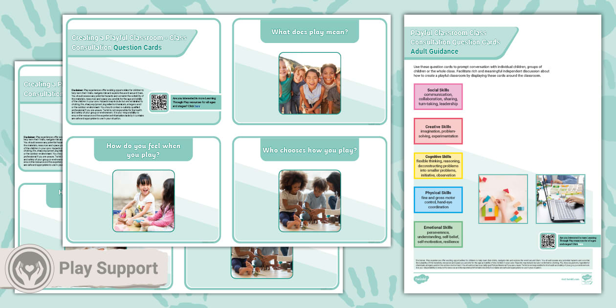 Creating a Playful Classroom - Consultation Question Cards