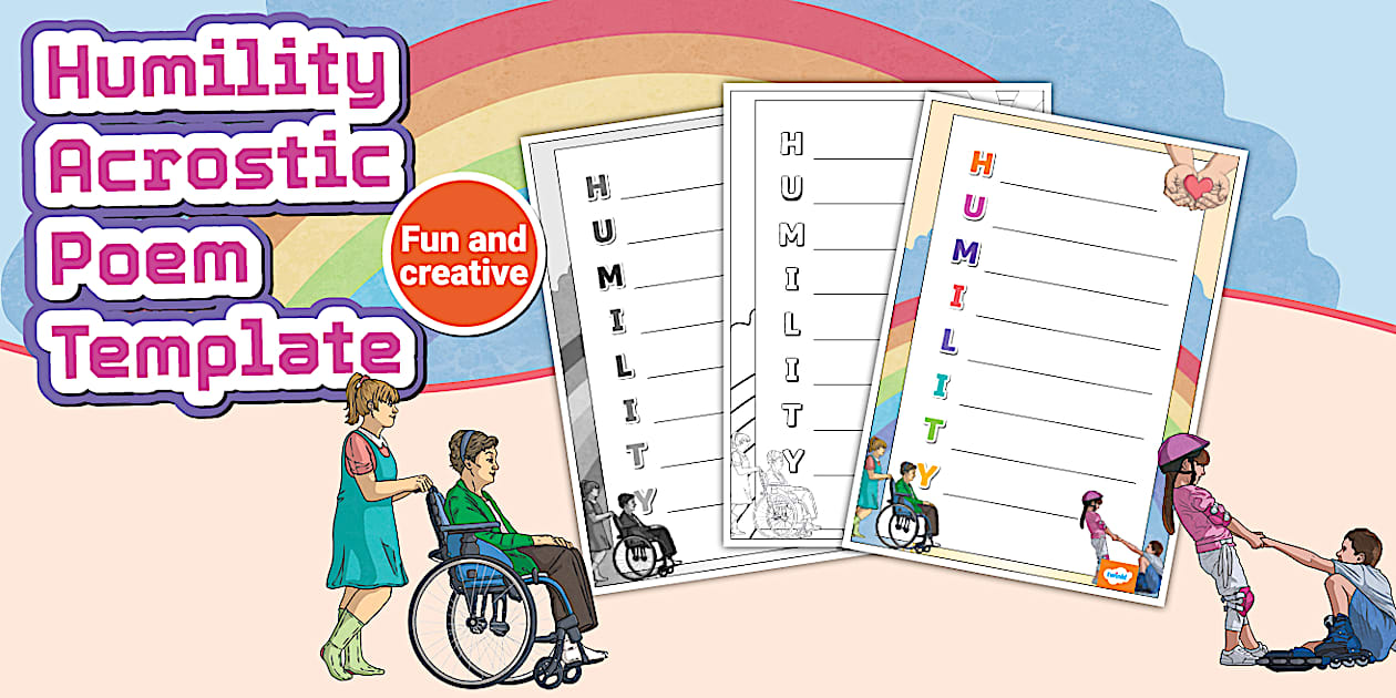 * NEW * Humility Acrostic Poem Template
