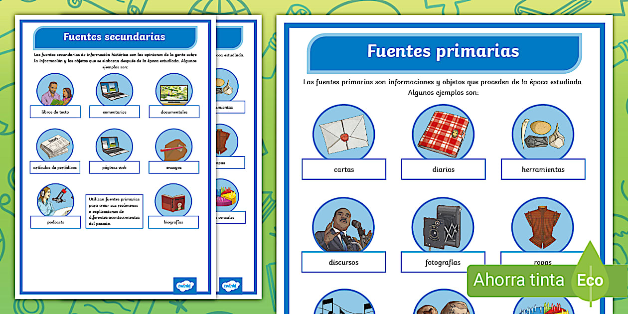 Pósters: Fuentes primarias y secundarias de información histórica