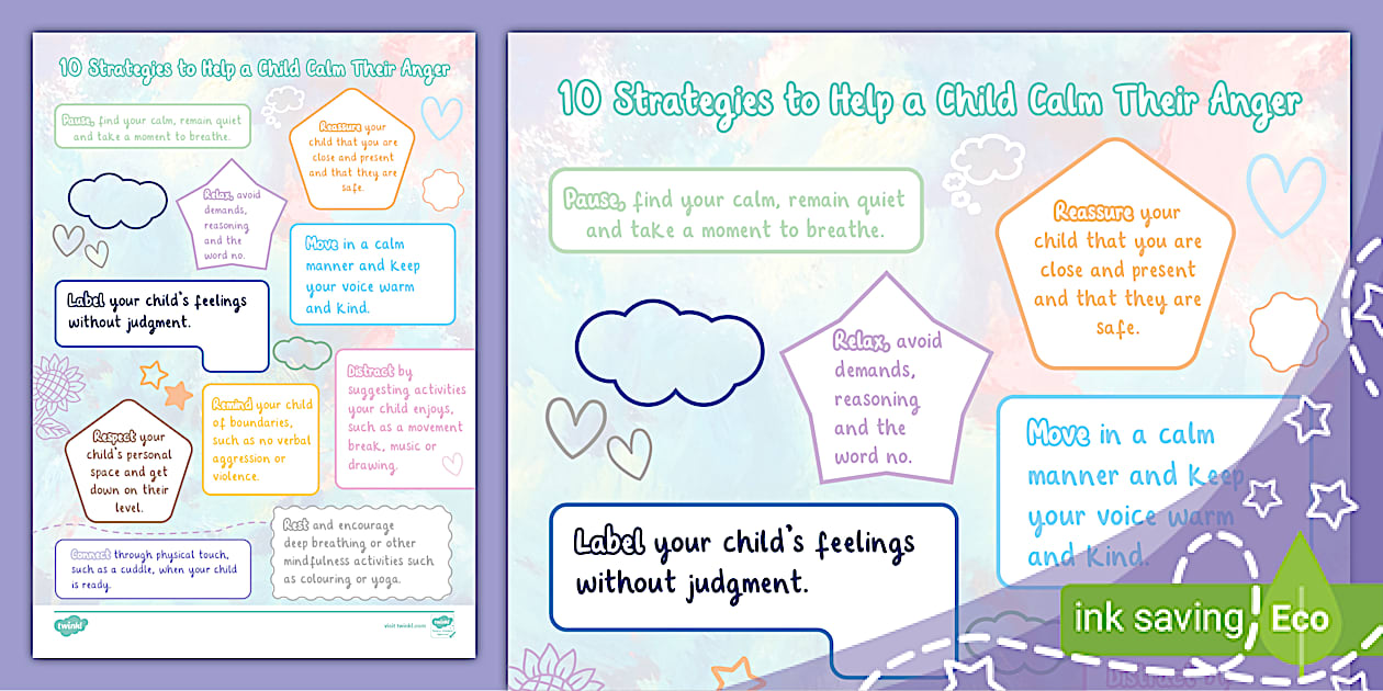 10 Strategies to Help a Child Calm Their Anger - Twinkl