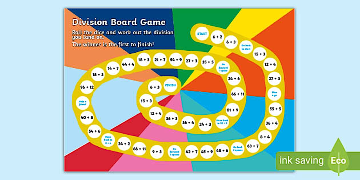 Division Board Game (Teacher-Made) - Twinkl