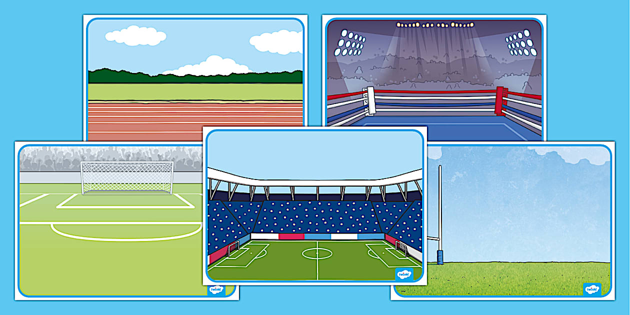 Sports Backgrounds Small World Posters (Teacher-Made)