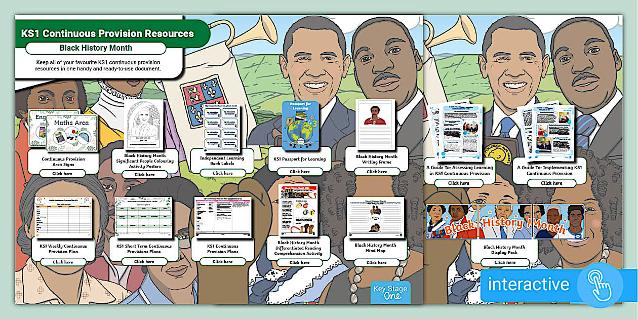 KS1 Continuous Provision Resources: Black History Month