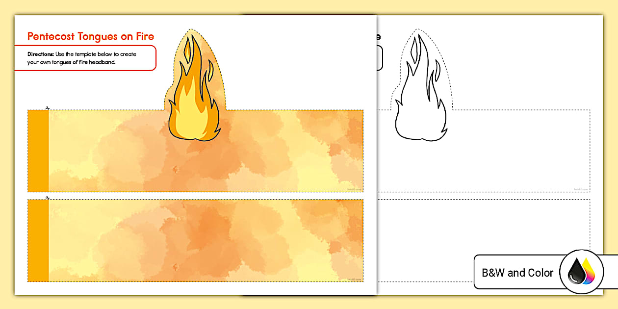 Pentecost Headband Craft | Christian Education | Twinkl USA