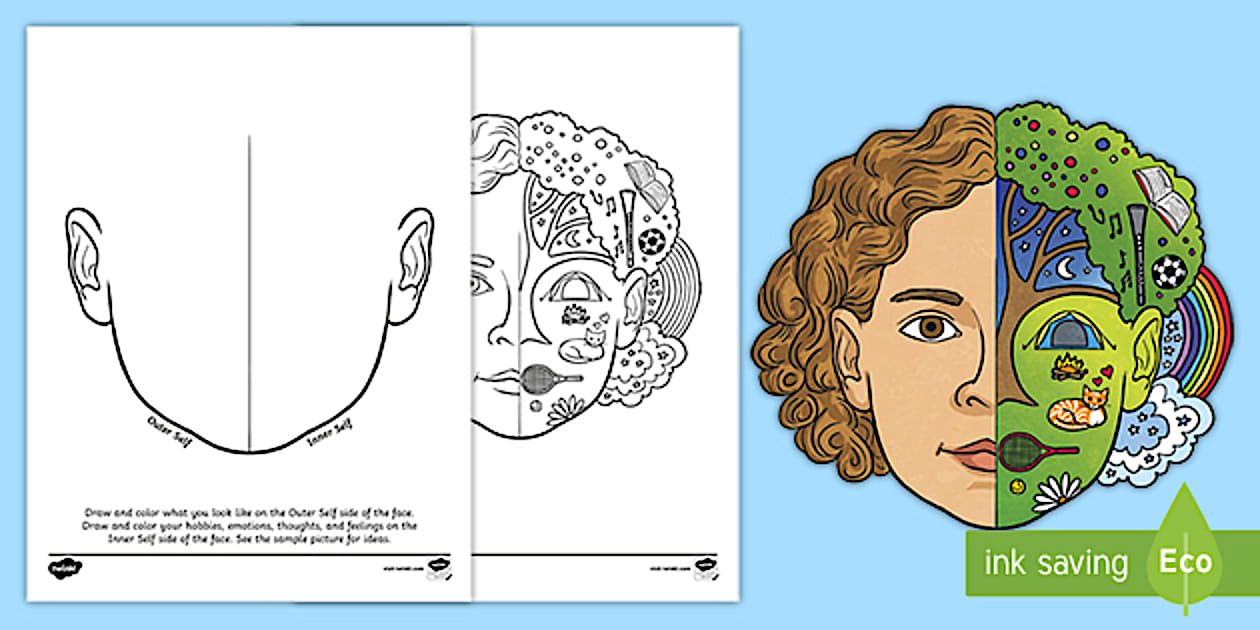 Inner and Outer Self Portrait | SPED | Twinkl USA - Twinkl