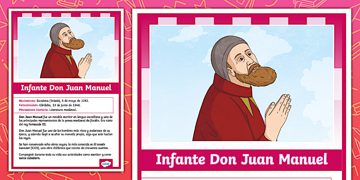 Póster informativo: Infante Don Juan Manuel (teacher made)
