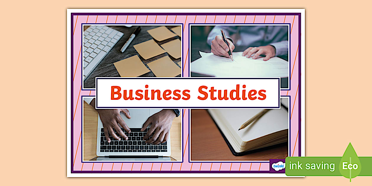 Business Studies Photo Display Poster (teacher made)