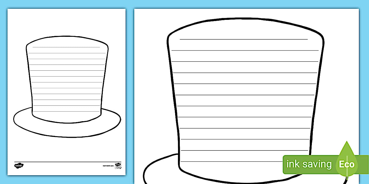 Magician's Hat Writing Template (teacher made) - Twinkl