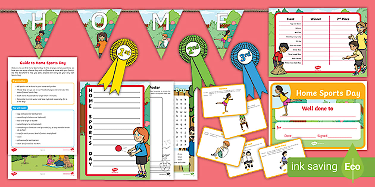 Home Sports Day Resource Pack (teacher made) - Twinkl