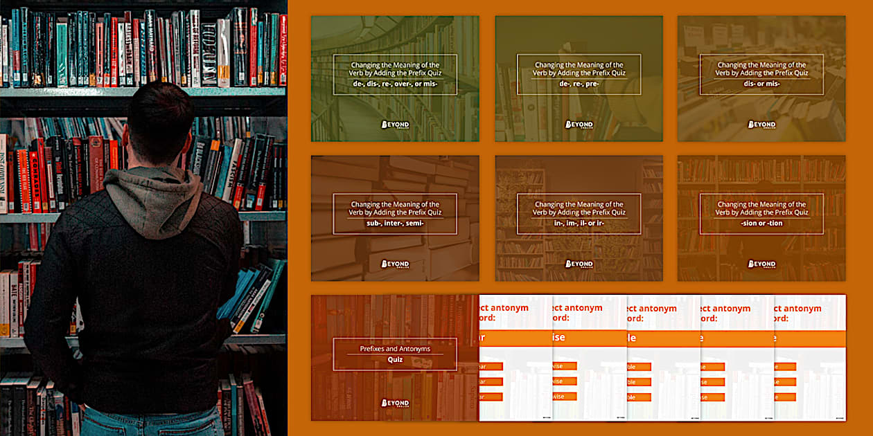 Prefix and Suffix Quiz | Lesson Starters Quiz Pack | Beyond