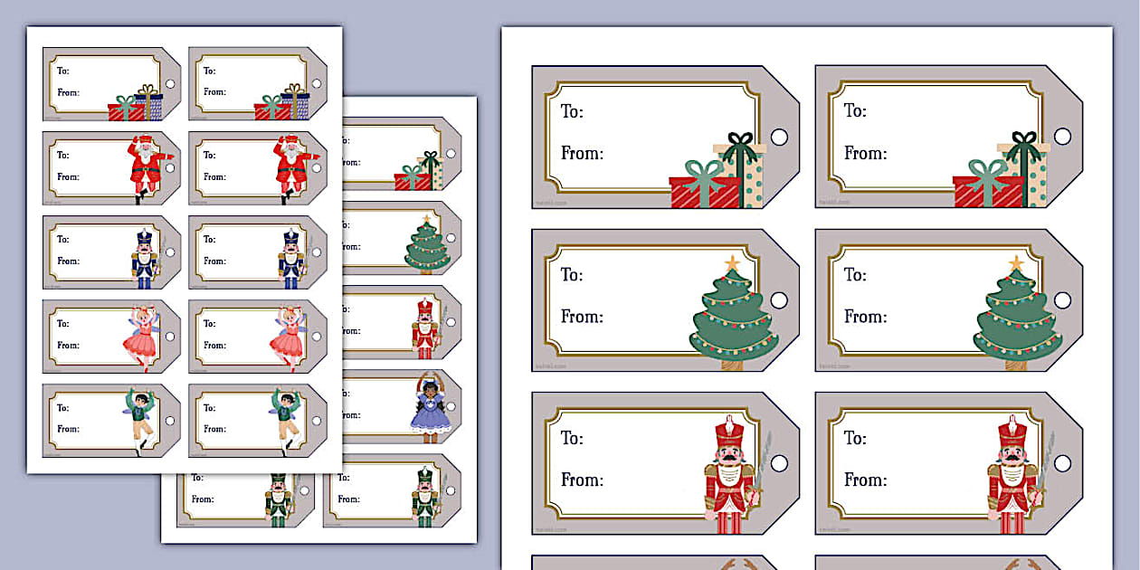 Santa's Toy Shop Gift Tags (teacher made) - Twinkl