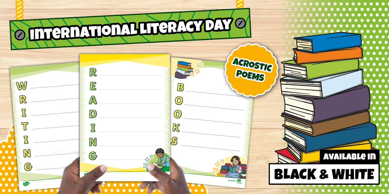 International Literacy Day Poem Worksheets | Twinkl Resource