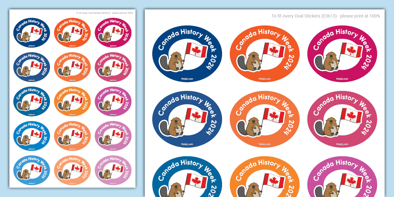 Canada History Week 2024 Stickers (teacher made) - Twinkl