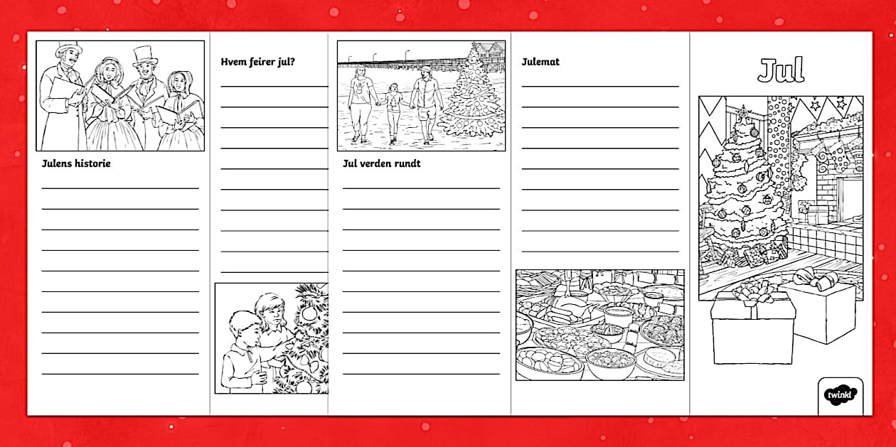 Lag en julebrosjyre (Teacher-Made) - Twinkl
