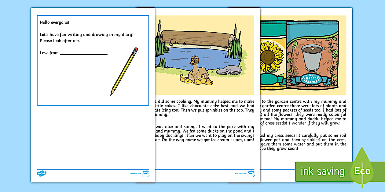 Editable Class Toy Diary Entries (Teacher-Made) - Twinkl