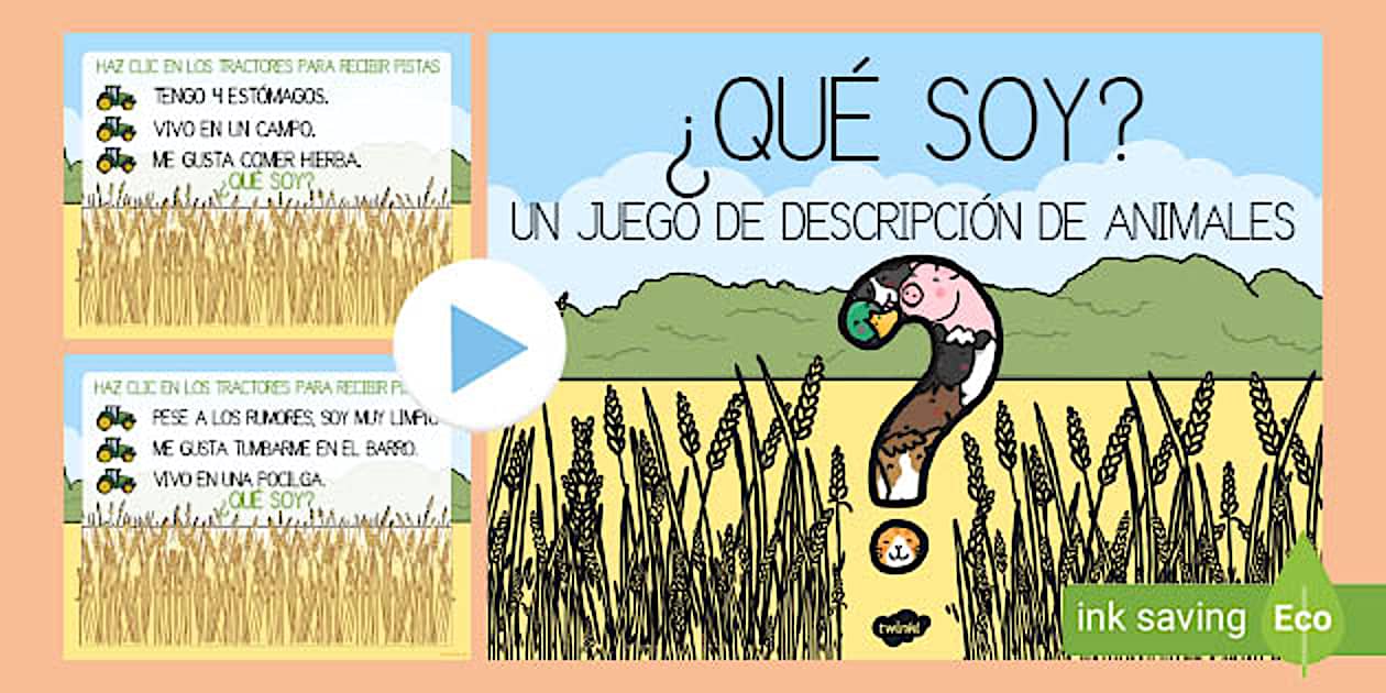 Juego interactivo: ¿Qué animal soy? - Twinkl