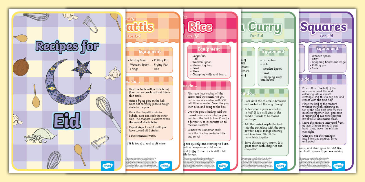 Eid Food | Child-Friendly Recipe Book (teacher made)