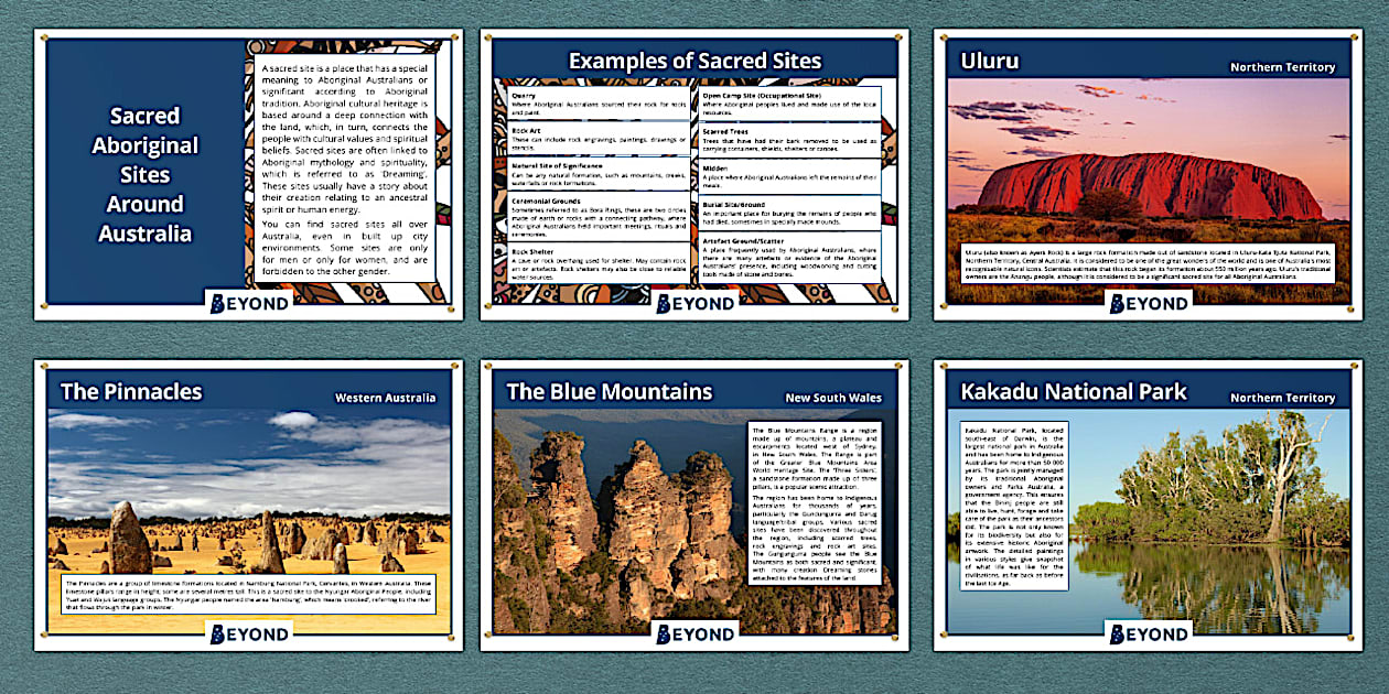 Sacred Aboriginal Sites Across Australia Poster Pack