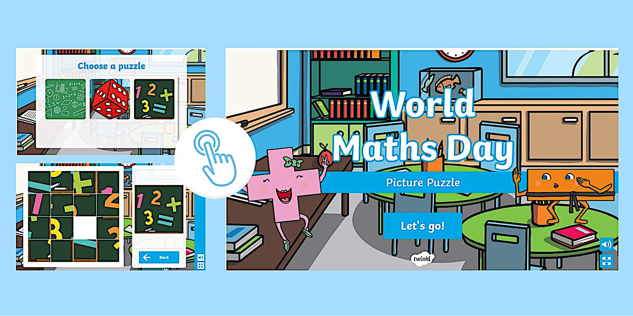 Interactive World Maths Day Puzzle (teacher made) - Twinkl