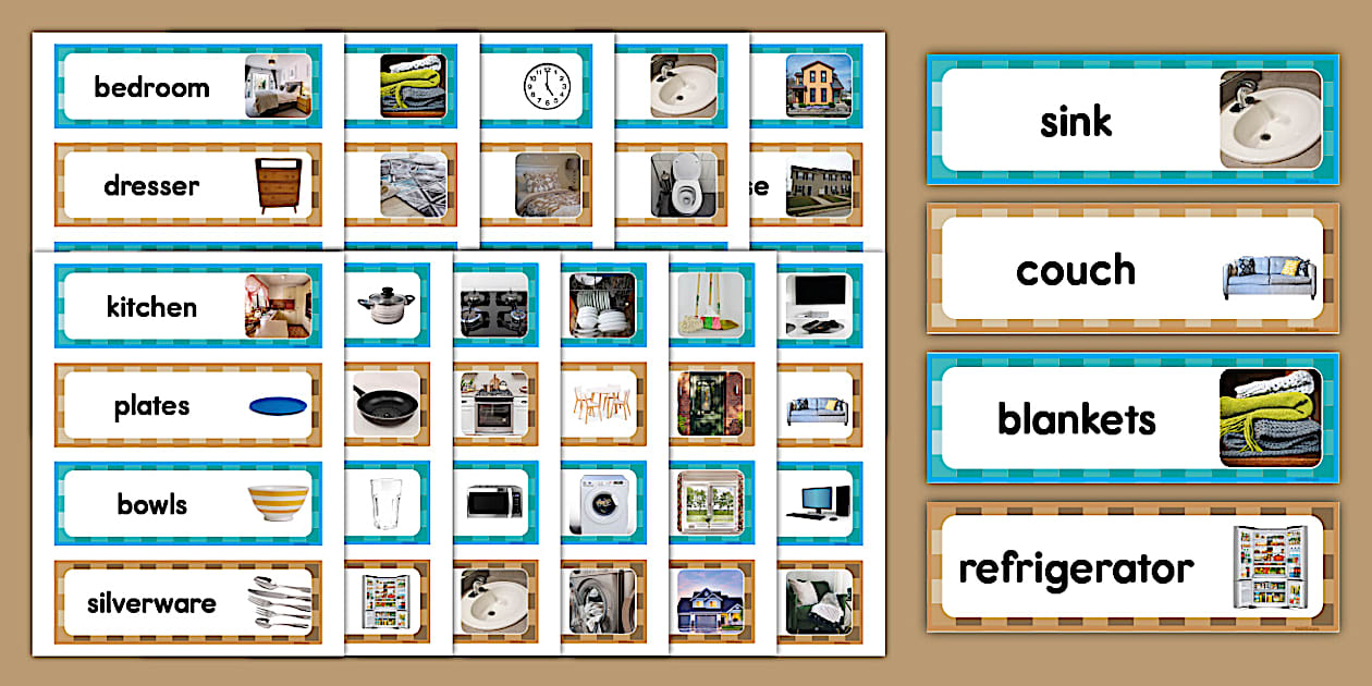 At Home Dramatic Play Word Cards (teacher made) - Twinkl
