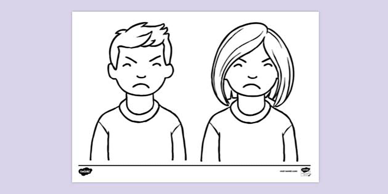 Anger Colouring Sheet | Colouring Sheets (Teacher-Made)
