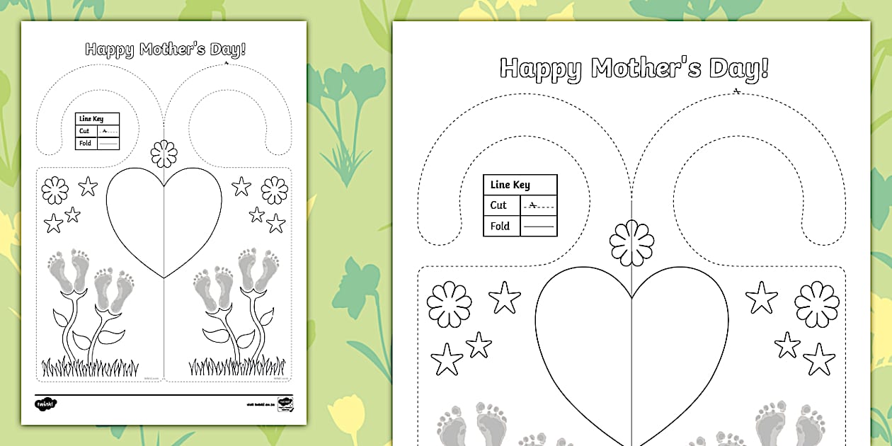 Mother's Day Door Hanger Worksheet (teacher made) - Twinkl