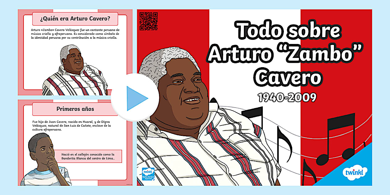 PowerPoint: Todo sobre Arturo "Zambo" Cavero (teacher made)