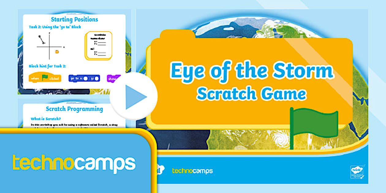 FREE! - Technocamps Scratch Game Powerpoint (teacher made)