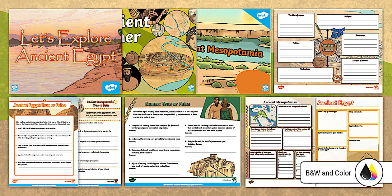 Ancient Civilizations Social Studies Pack for 6th-8th Grade