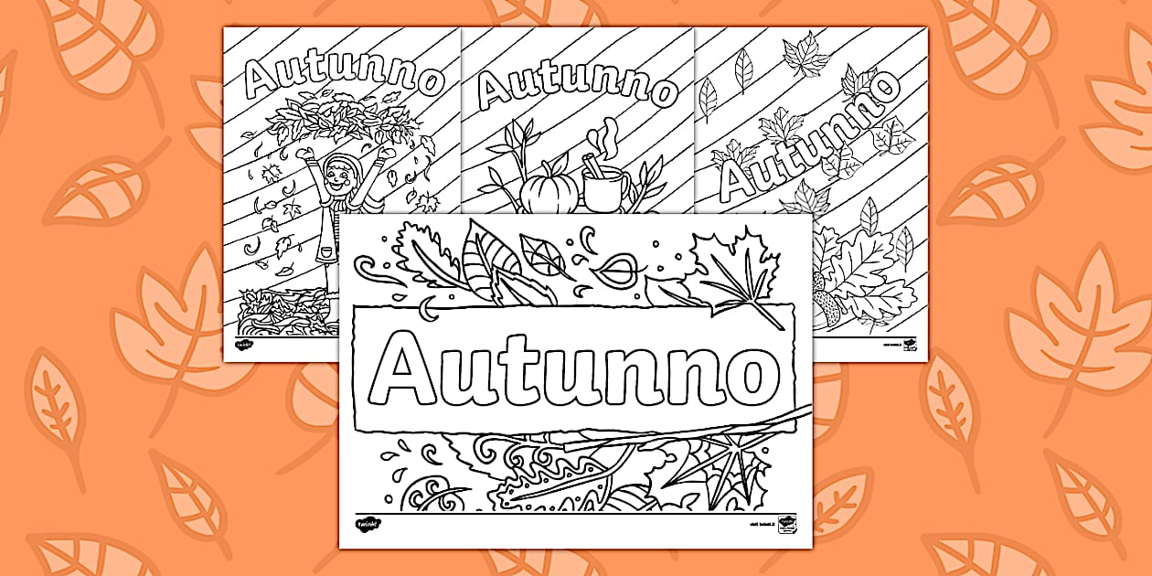 Autunno Foglio da Colorare Mindfulness (Teacher-Made)